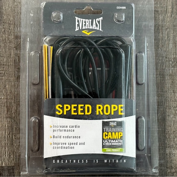 Everlast | Games | New Black Everlast Speed Rope | Poshmark
